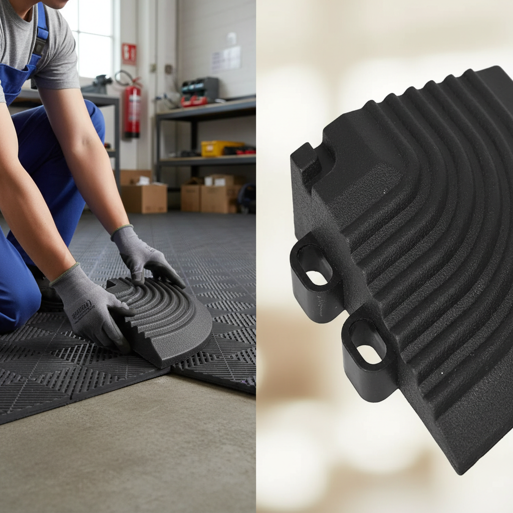 Premium Corner Pieces for Modular Interlocking Floor Tiles - Versatile